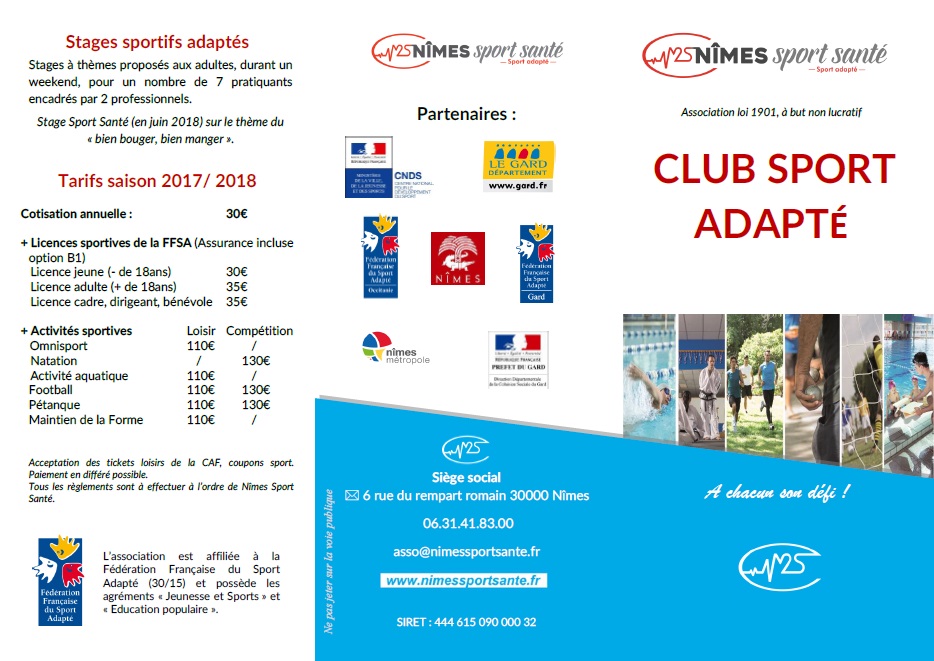 Le sport adapté au sein de l'association Nîmes Sport Santé