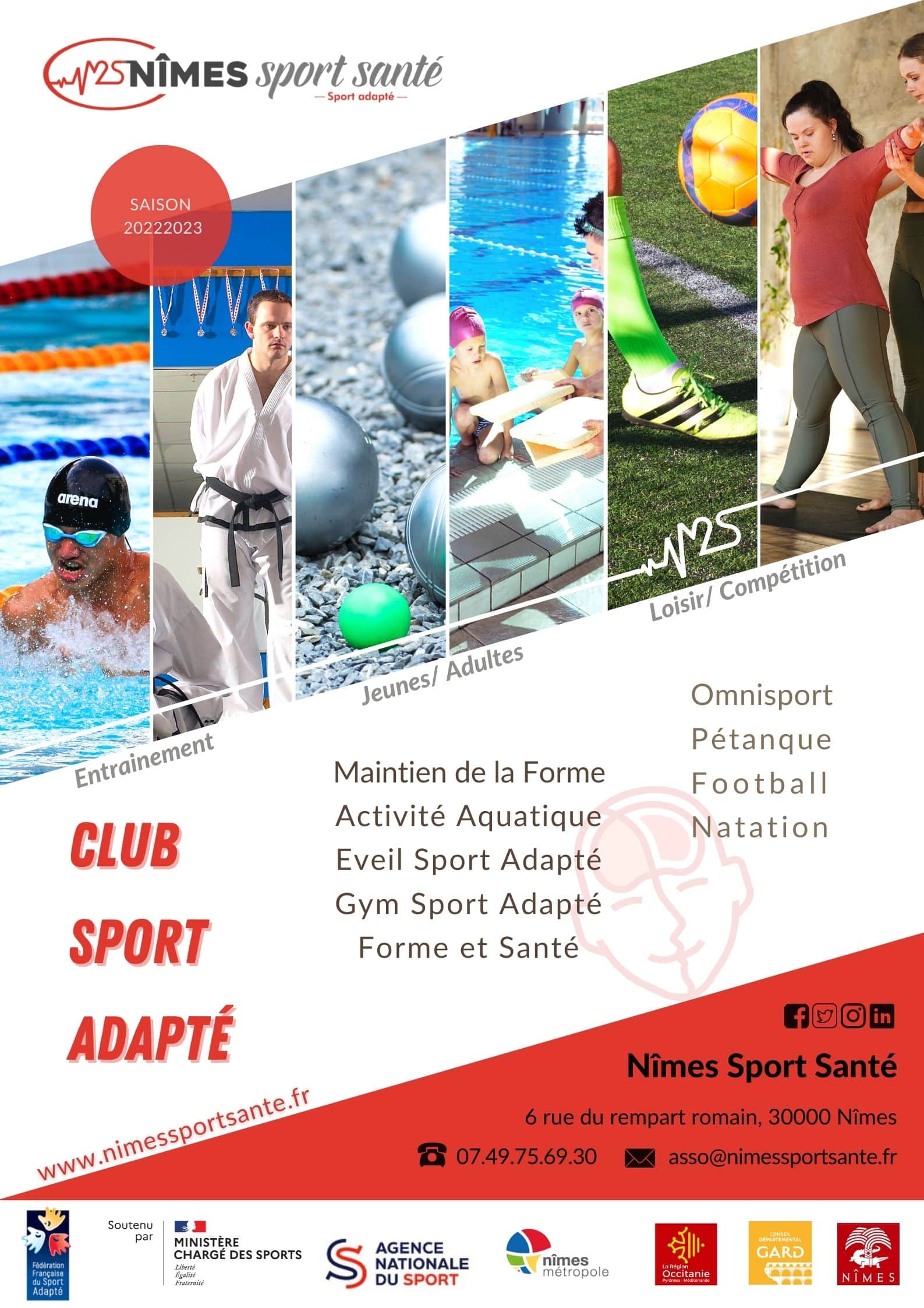 Le sport adapté au sein de l'association Nîmes Sport Santé